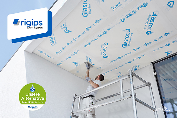 Rigips® Glasroc® X – Die vliesarmierte Gipsplatte ist für jede Feuchtebeanspruchung die richtige ...