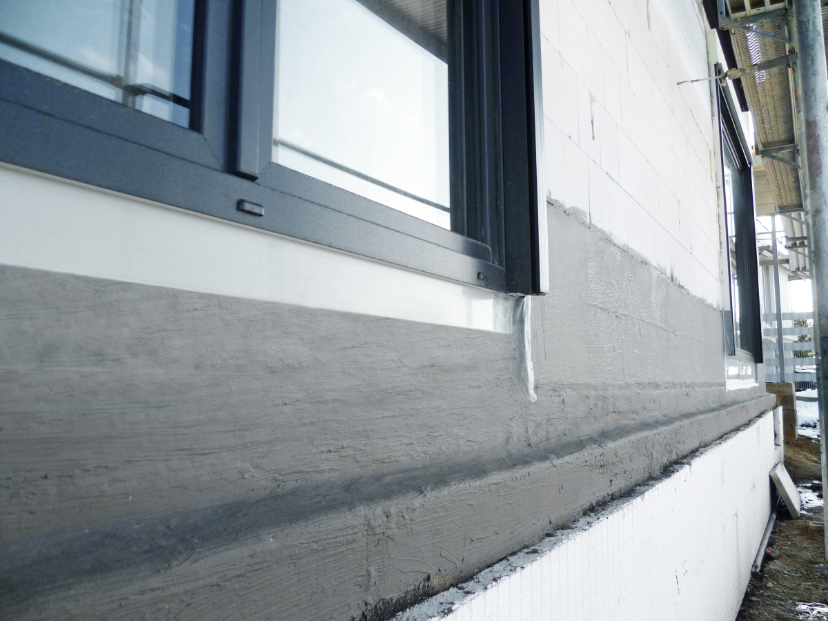 Sockelabdichtung mit MDS - bauhandwerk