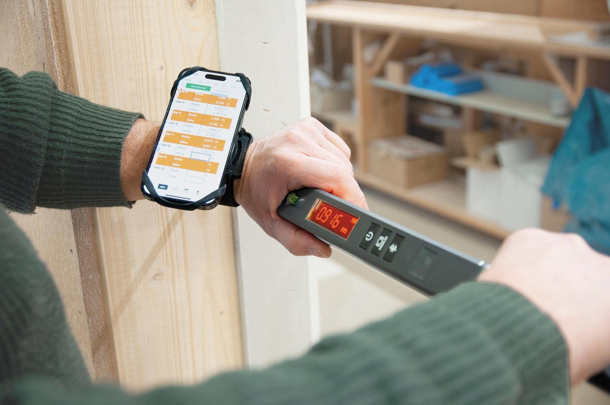 Digitaler Teleskop-Messstab für Handwerker - bauhandwerk